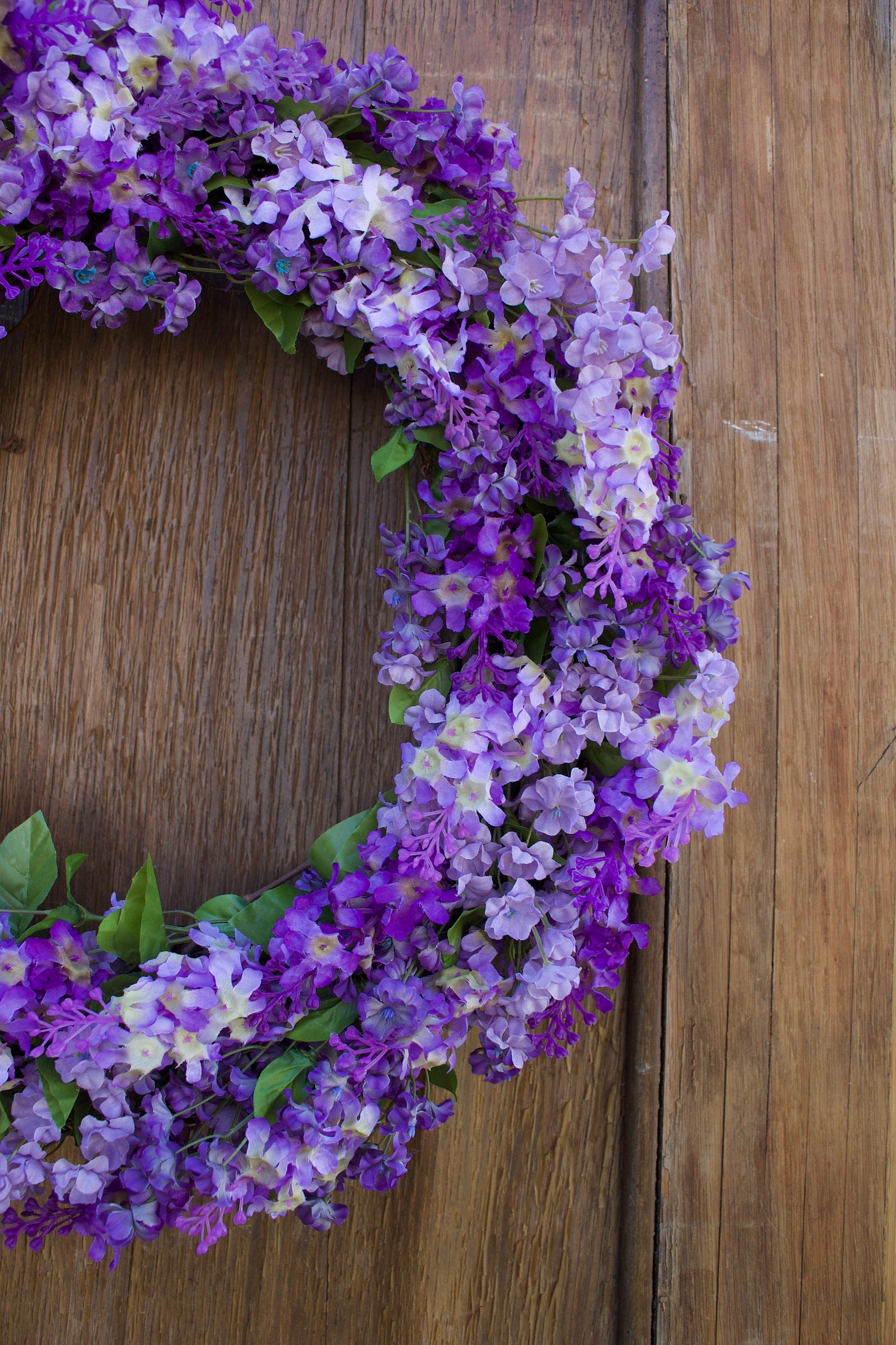 Spring Wreath Lilac Wreath Purple Wreath Floral Wreath | Etsy