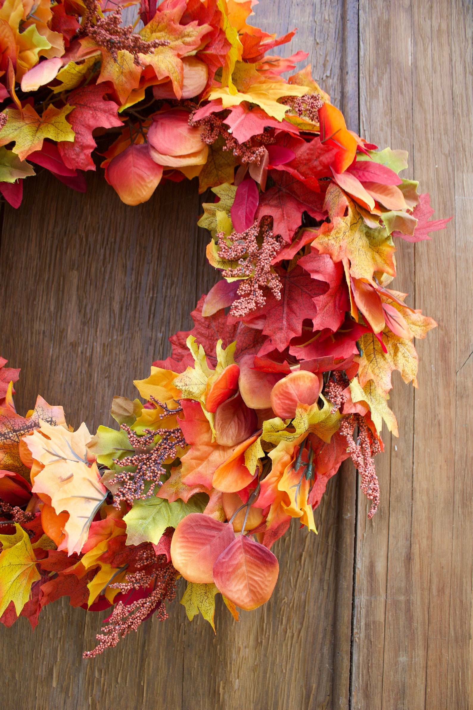Fall Wreath Leaf Wreath Fall Leaf Wreath Maple Leaf Wreath - Etsy