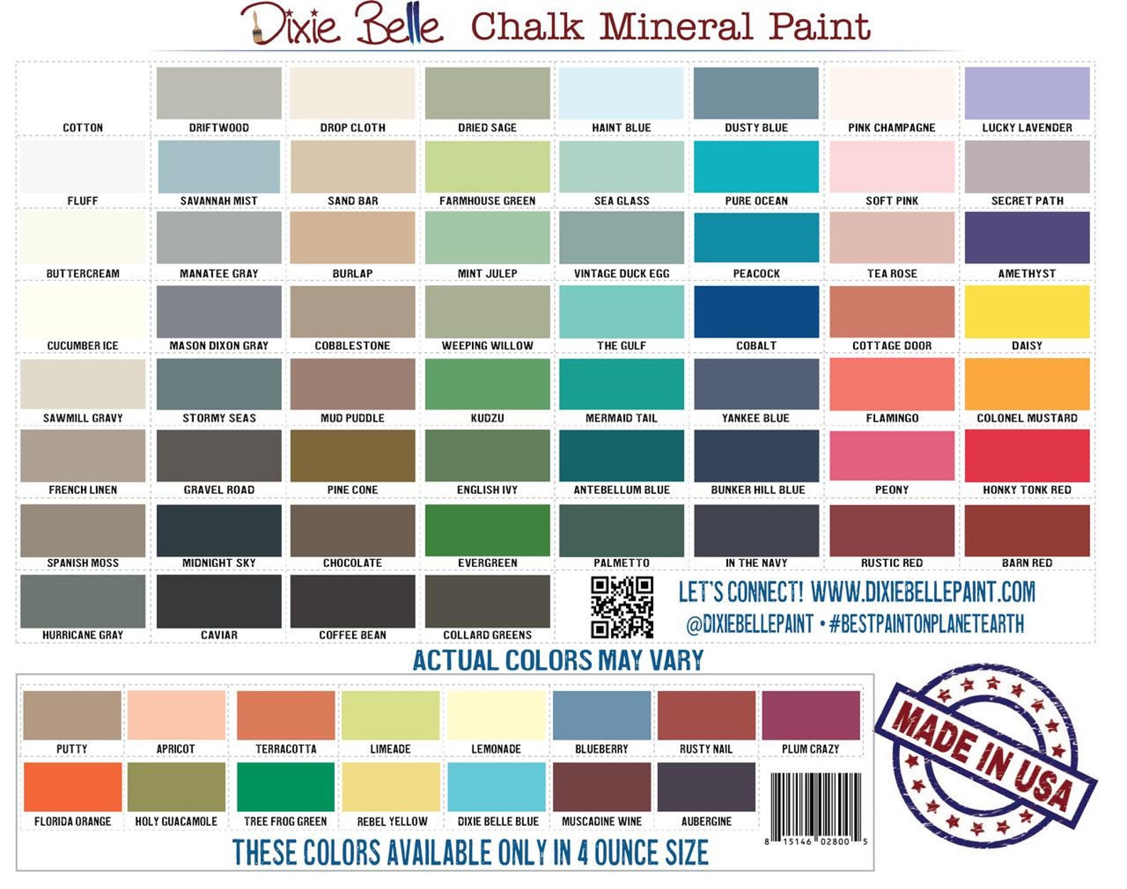 Yankee Blue- Chalk Mineral Paint Dixie Belle Paint Company - USA Made ...