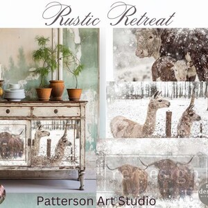 RUSTIC RETREAT - New! - Redesign With Prima Decoupage Fiber - Decor ...