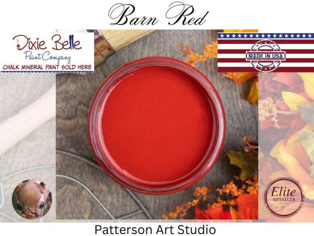 BARN RED - Chalk Mineral Paint by Dixie Belle Paint Company - USA Made ...
