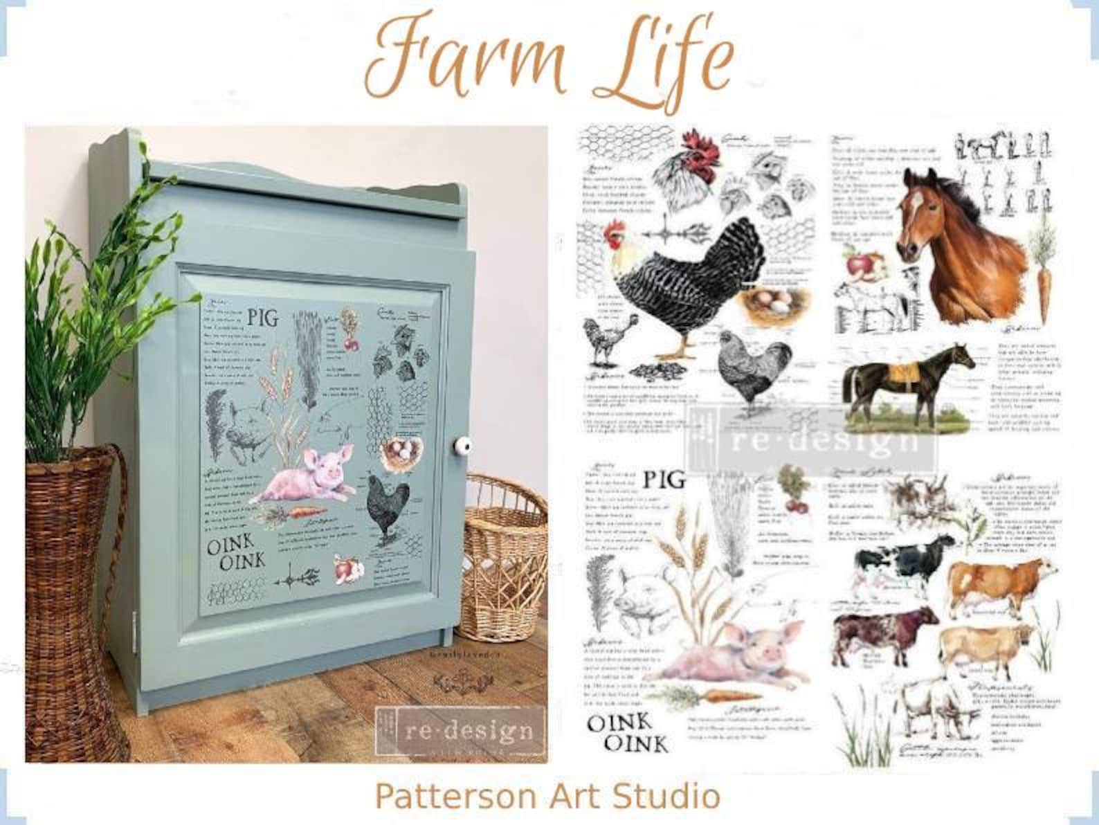 Rub on Furniture Transfer, Farmhouse Decal, Redesign With Prima, Farm ...