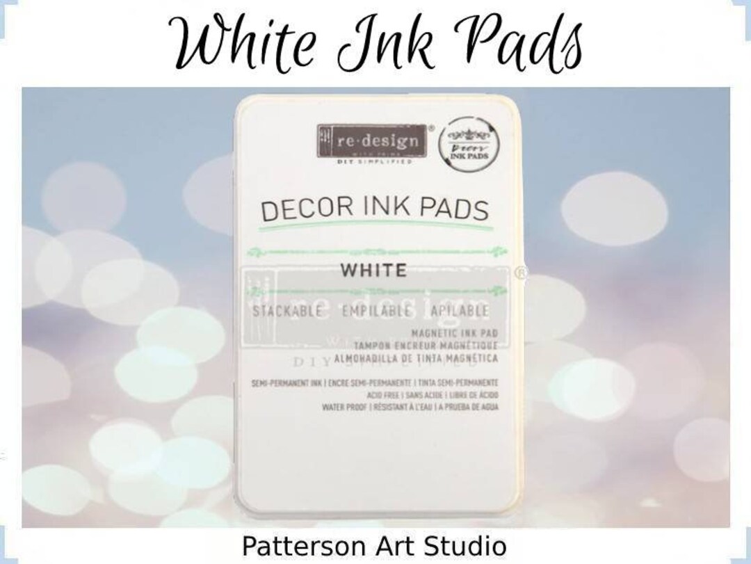 Redesign With Prima White Ink Pad - Etsy