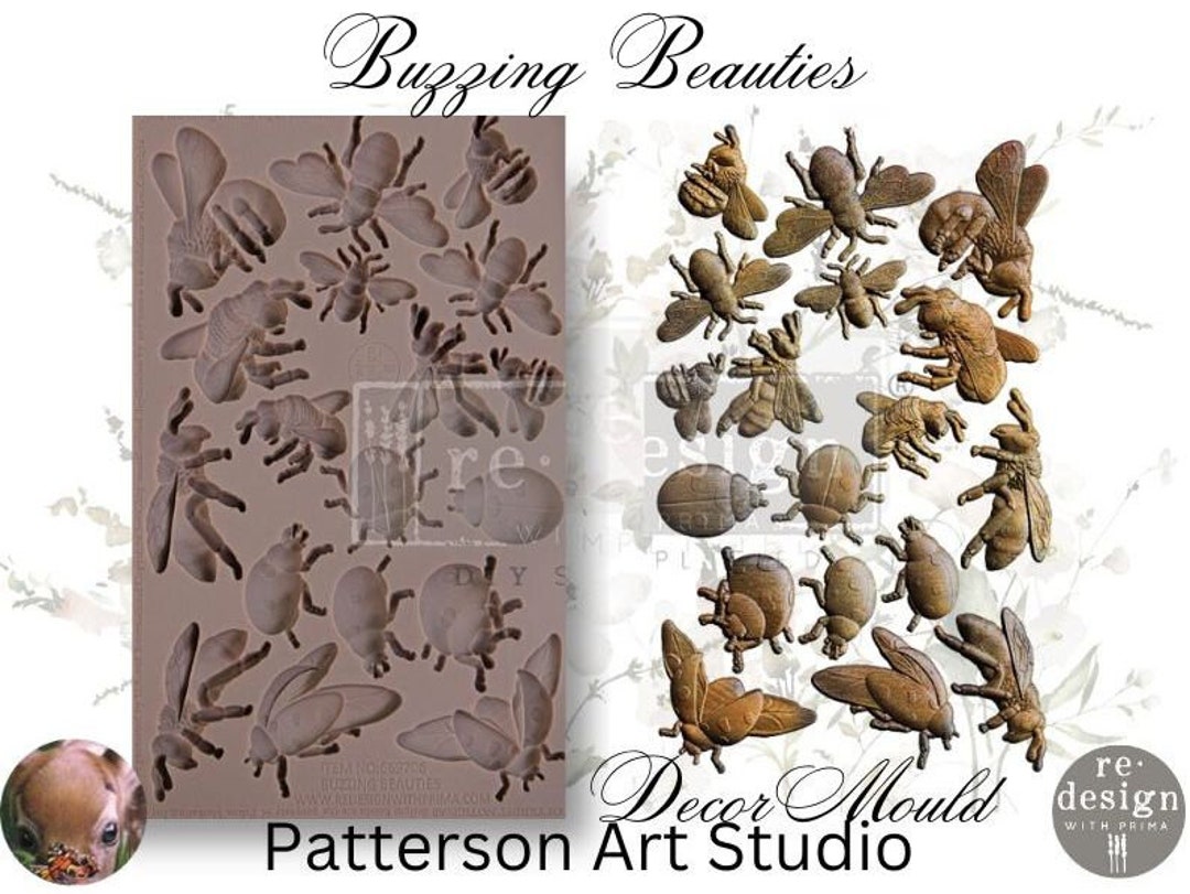 Buzzing Beauties - New! Silicone Decor Bee Mould - Redesign With Prima ...