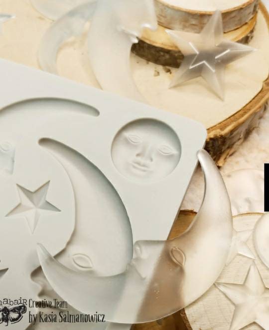 Silicone Mold Stars and Moons Mold Redesign With Prima - Etsy