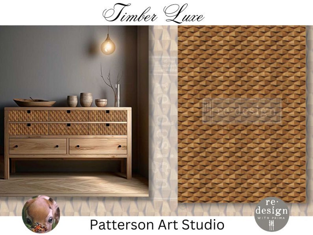 TIMBER LUXE - New! - Redesign With Prima A1 Decoupage Fiber - Fine Art ...