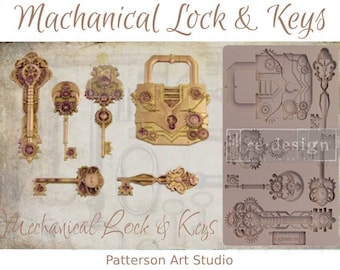 Prima Mould Redesign mechanical Lock & Keys - Etsy