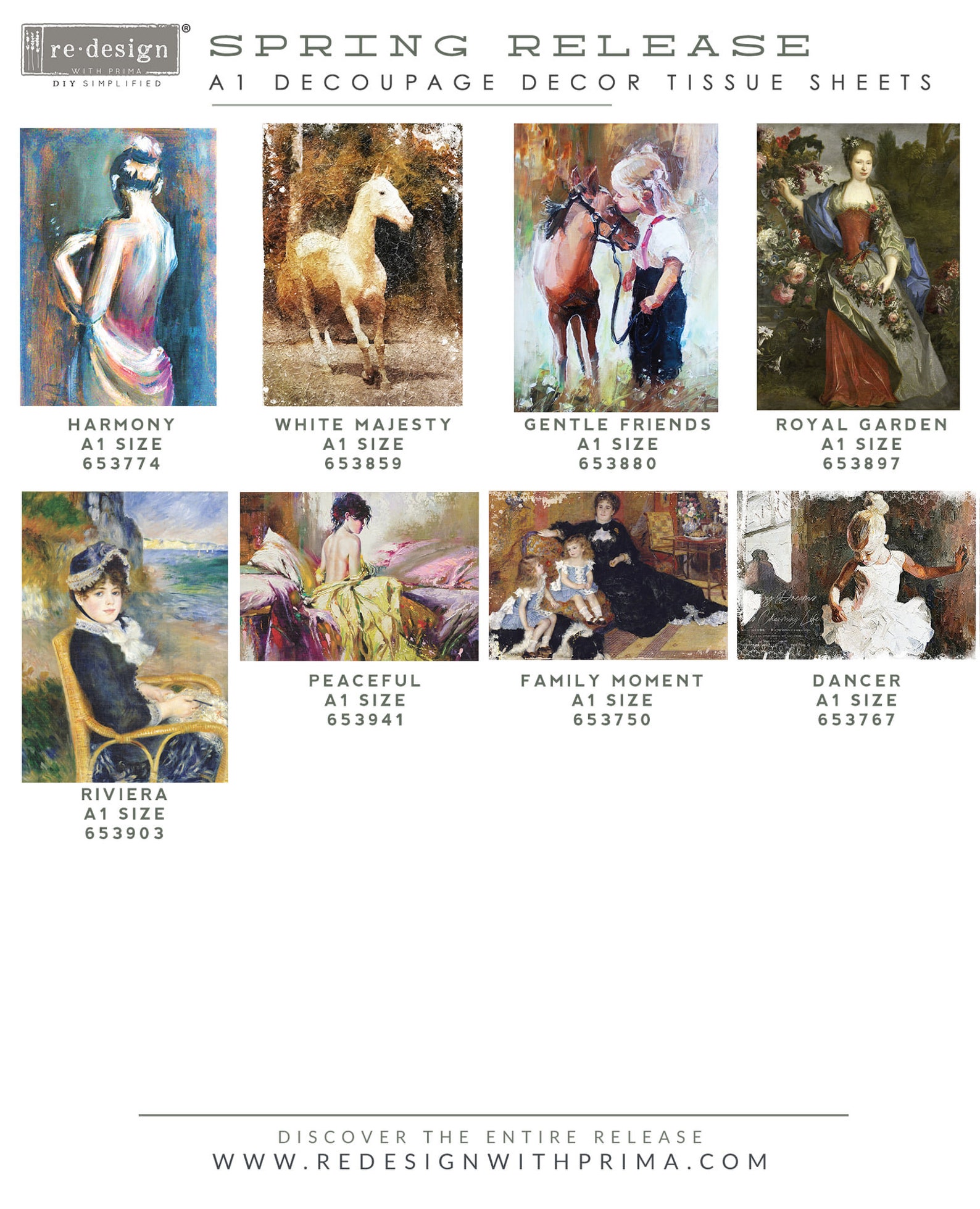 Redesign With Prima Monochrome Majesty A1 Decoupage Fibre Paper ...