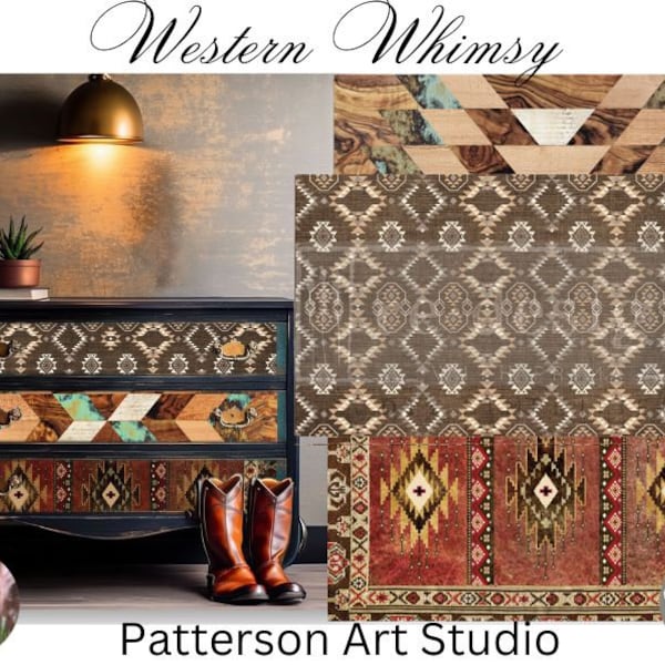 Western Decoupage - Etsy