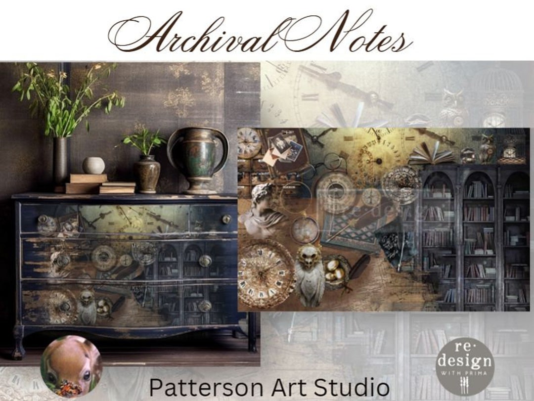 ARCHIVAL NOTES NEW Redesign With Prima A1 Decoupage Fiber - Etsy