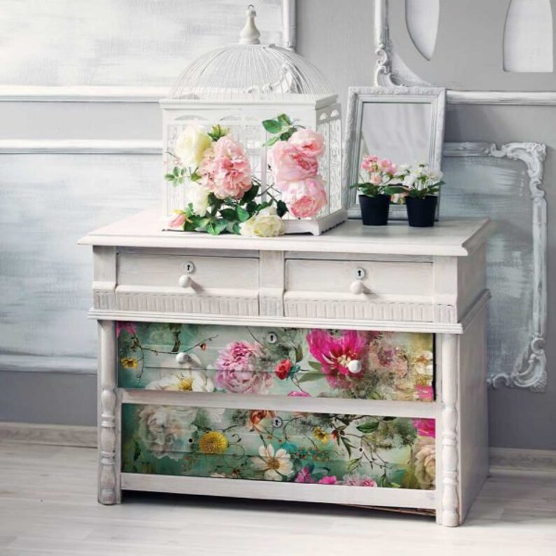 ADELINA New Redesign With Prima Floral Decoupage Decor - Etsy