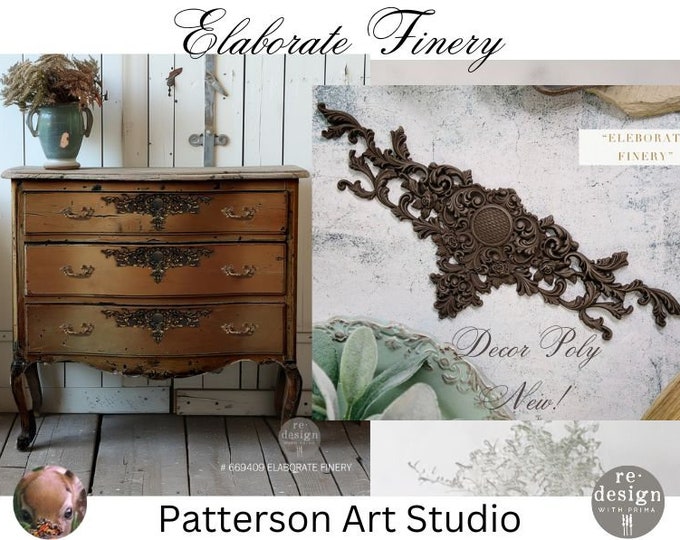 ELABORATE FINERY - NEW! Decor Poly Bendable Furniture Appliqué ...