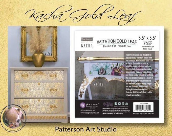 New! KACHA GOLD LEAF- Redesign With Prima Imitation Gold Leaf by Kacha ...
