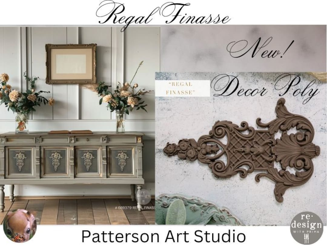 REGAL FINASSE NEW Decor Poly Bendable Furniture Appliqué Redesign With ...