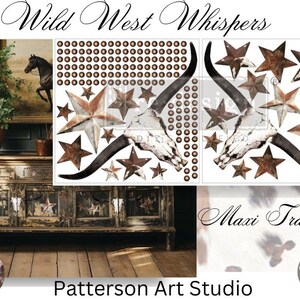 WILD WEST WHISPERS - New! Maxi Transfer - Redesign With Prima Rub on ...