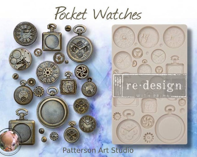 Silicone Mold ELISIAN CLOCKWORKS Redesign With Prima - Etsy