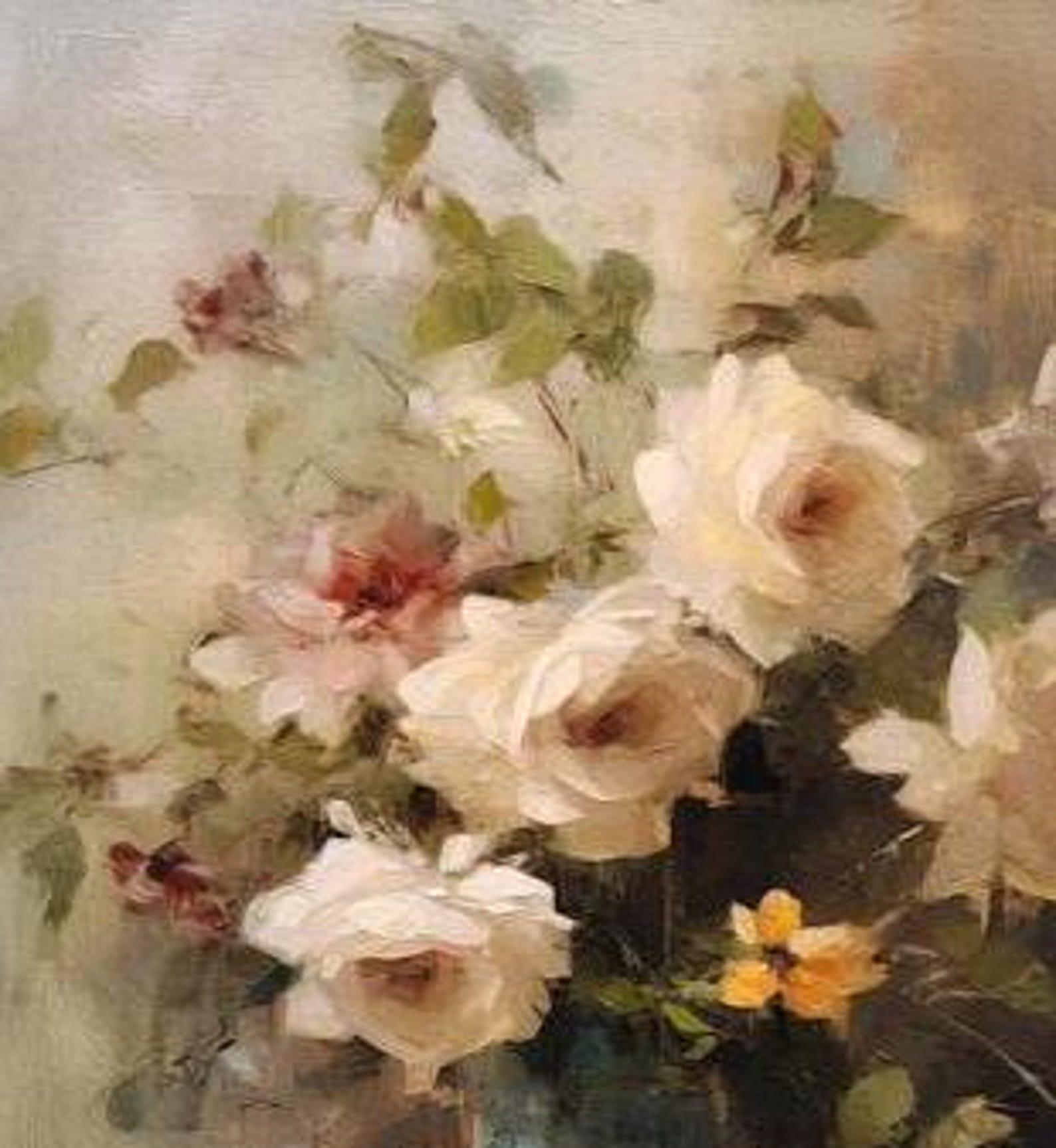 Romantic Roses - Mint by Michelle A1 and A3 Fine Art Decor Decoupage ...
