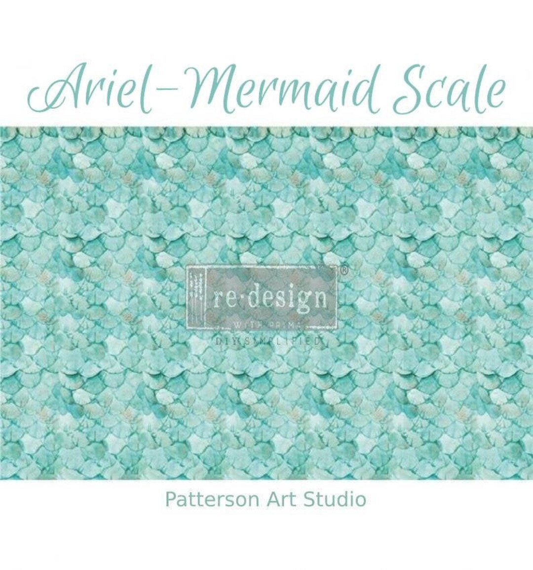 Redesign With Prima Mermaid Scale Decoupage Decor Tissue Paper Ariel 19 ...