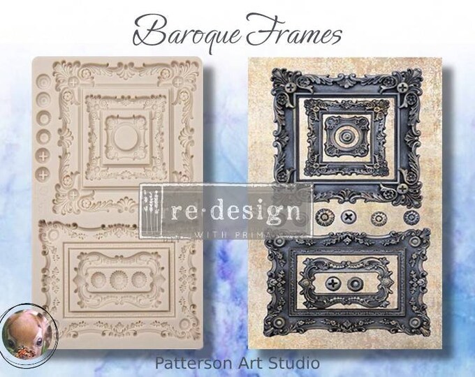 BAROQUE FRAMES - Silicone Mold Redesign With Prima - Finnabair Silicone ...