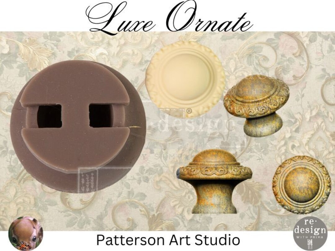 LUXE ORNATE- NEW! Silicone Decor Knob Mold - Designed by Cece for ...