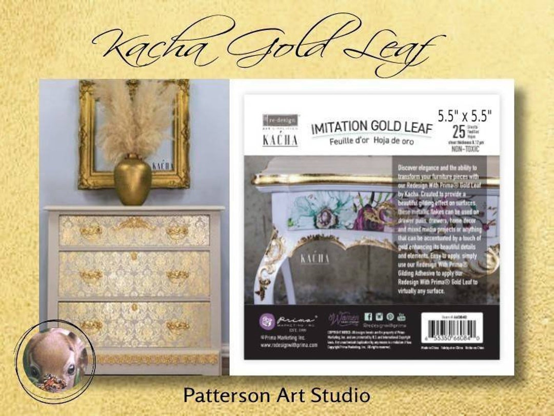 New! KACHA GOLD LEAF- Redesign With Prima Imitation Gold Leaf by Kacha ...