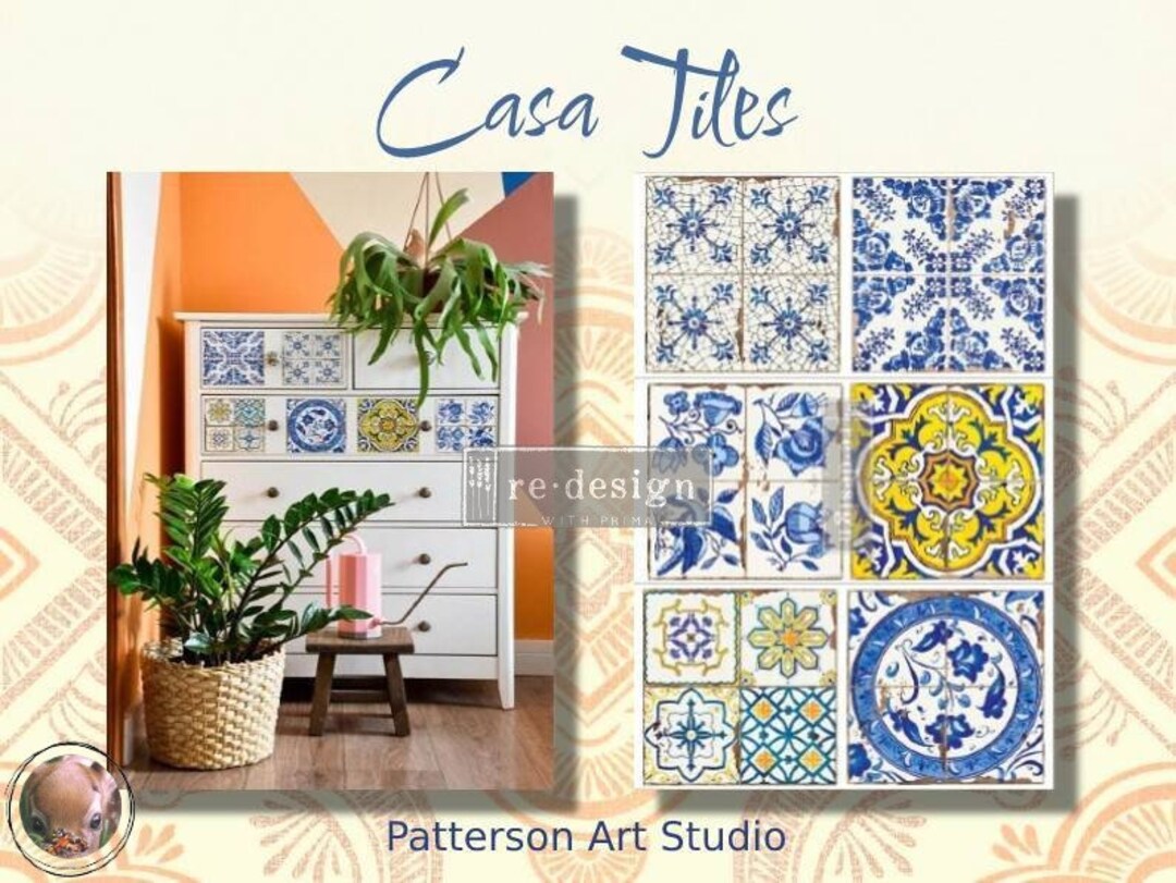 NEW! - CASA TILES New! - Redesign With Prima Rub on Furniture - Small ...