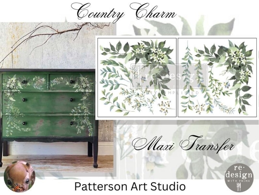 New! COUNTRY CHARM Maxi Transfer - Redesign With Prima Rub on New ...