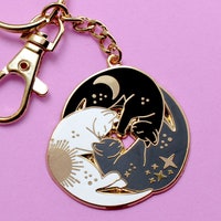 Customizable Cat Keychain - Etsy