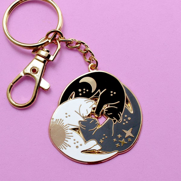 Cat Keychain - Etsy