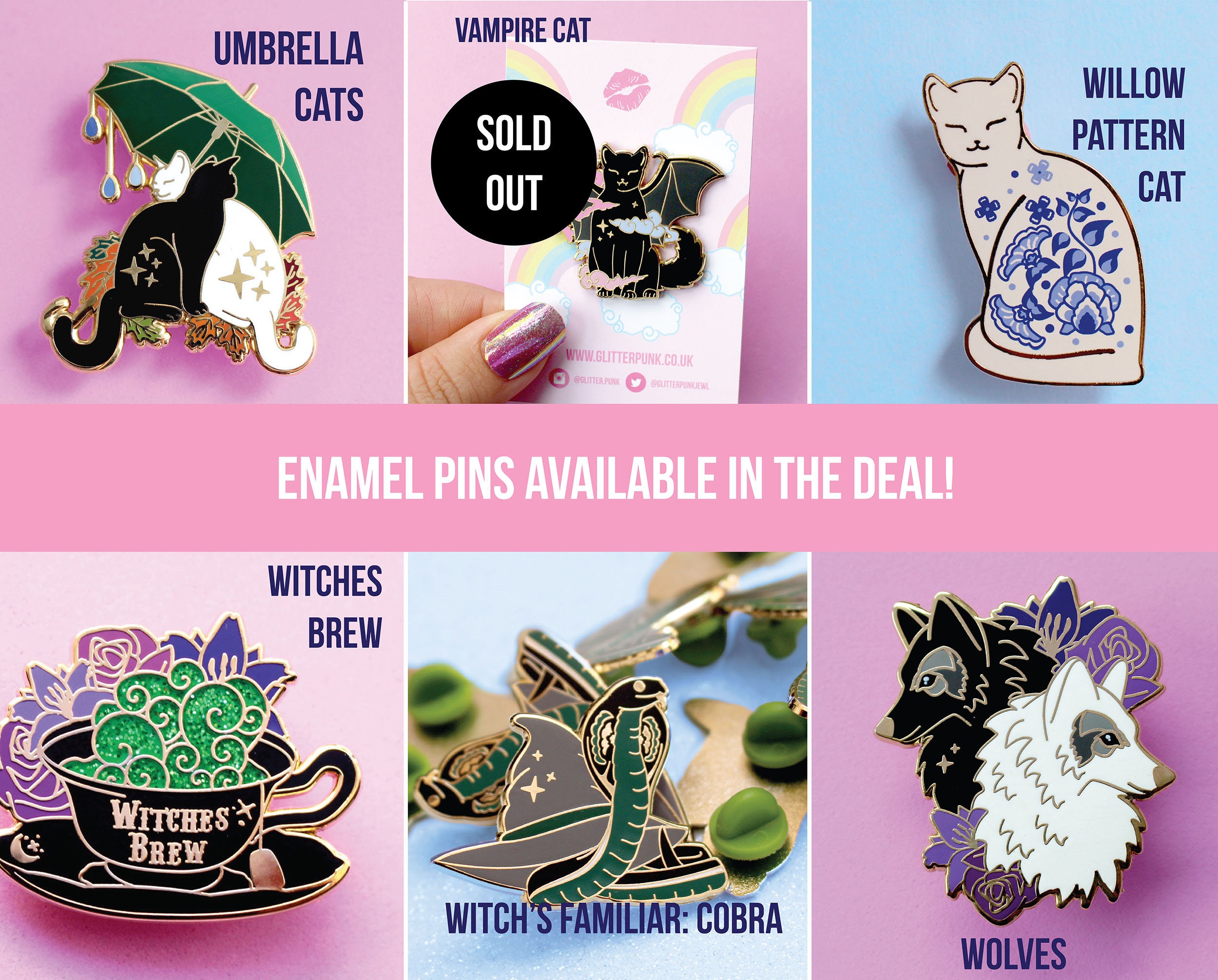 Any 3 Pins Cute Enamel Pin Set Pin Set Pin T Pin Etsy