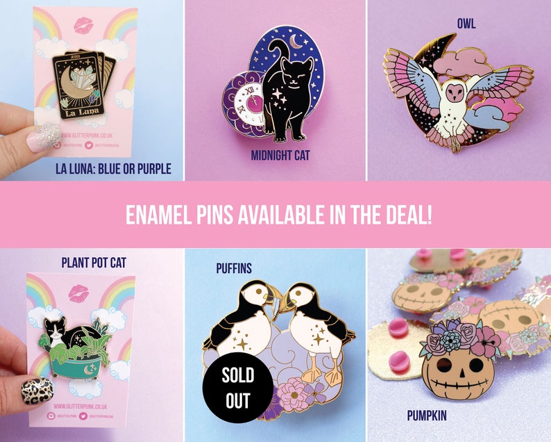 Any 5 Pins Cute Enamel Pin Set Pin Set Pin T Pin Etsy