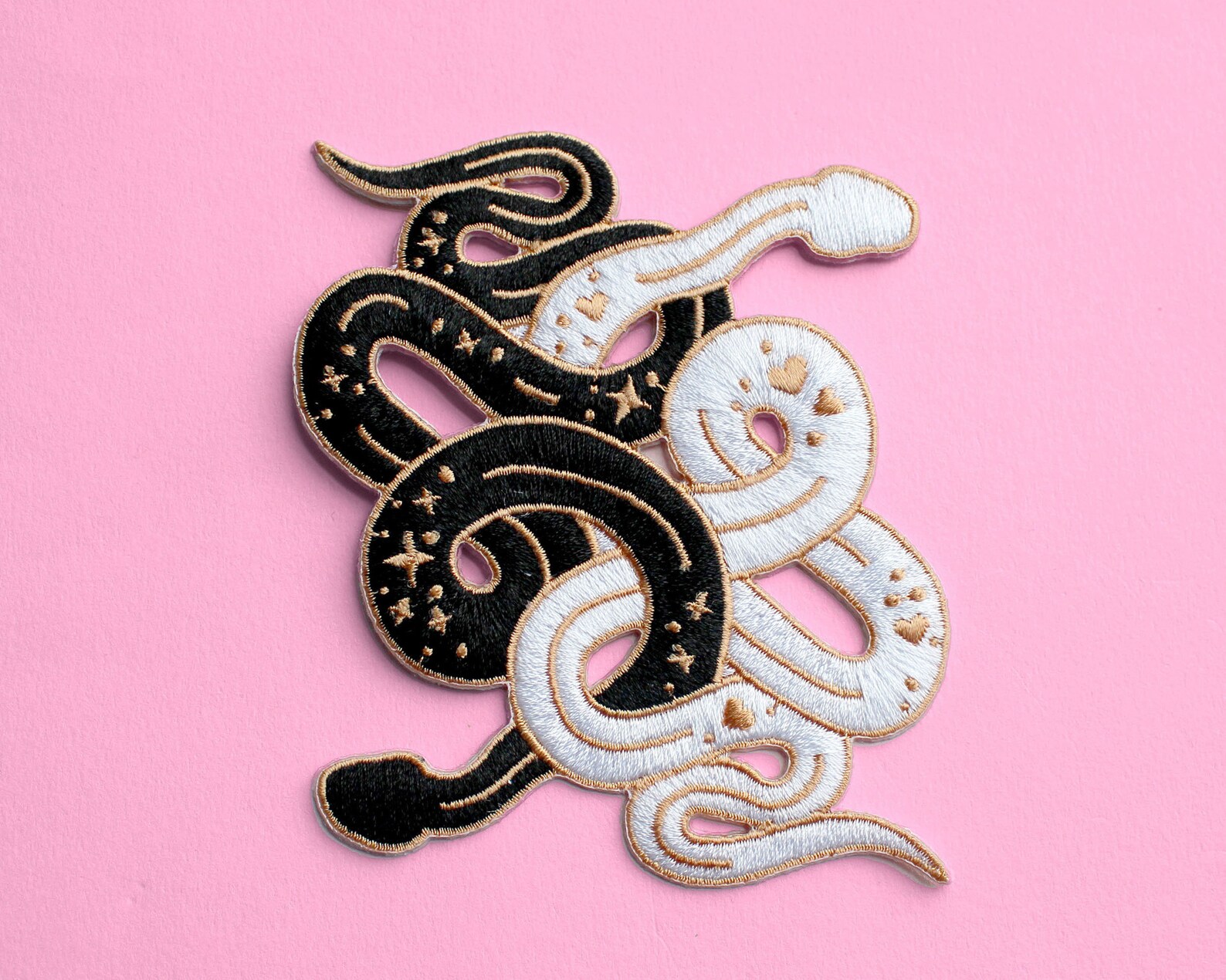 Black and White Snake Patch Iron on Patch Embroidered Patch - Etsy