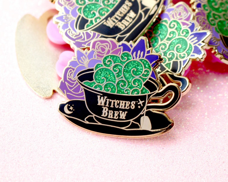 Witches Brew Enamel Pin Potion Enamel Pin Witch Enamel Pin - Etsy UK
