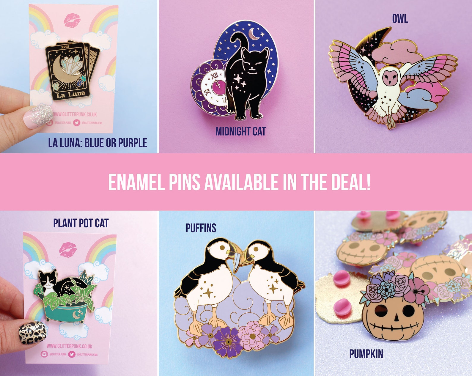 Any 3 Pins Cute Enamel Pin Set Pin Set Pin T Pin Etsy