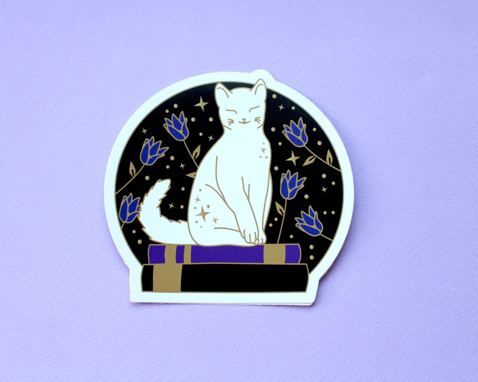 Book Cat Sticker Laptop Sticker Cat Lover Gift Book Lover Cats - Etsy