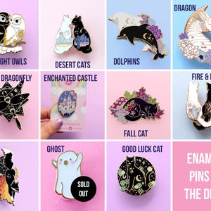 Any 3 Pins Cute Enamel Pin Set Pin Set Pin Gift Pin Collection Cute Pins Cute Enamel Pins Pin ...