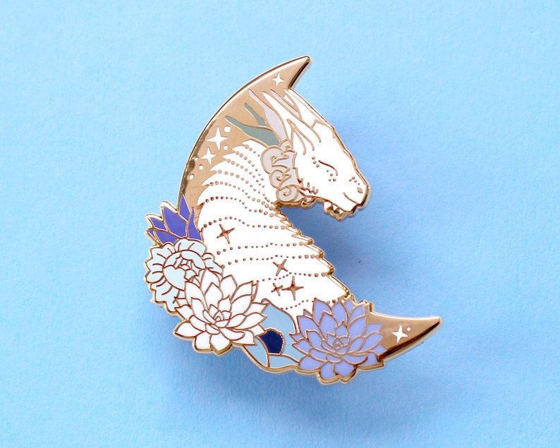 Dragon Enamel Pin Dragons Mythical Pin Constellation Faerie Etsy