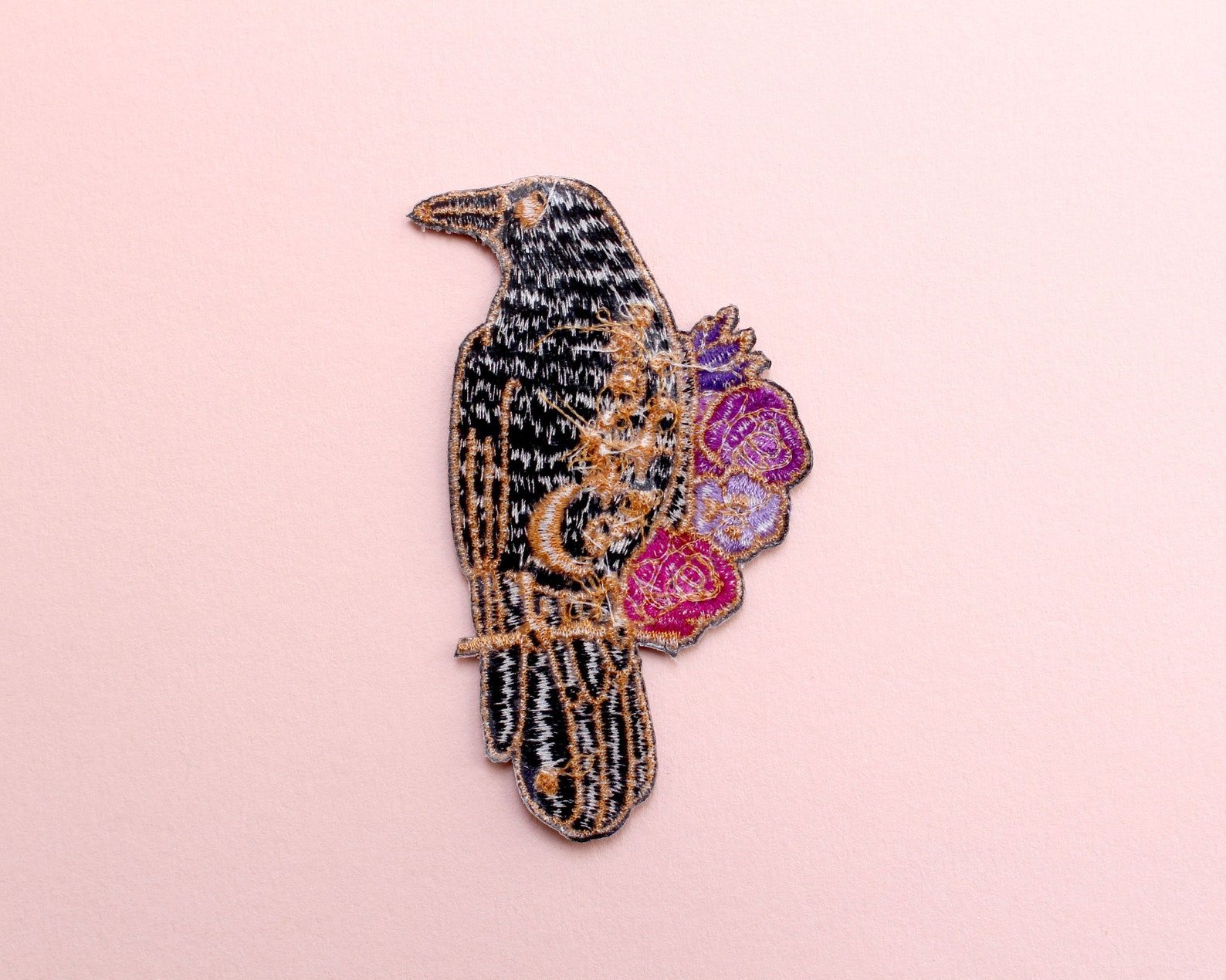 Crow Patch Iron on Patch Embroidered Patch Back Patch Bird - Etsy