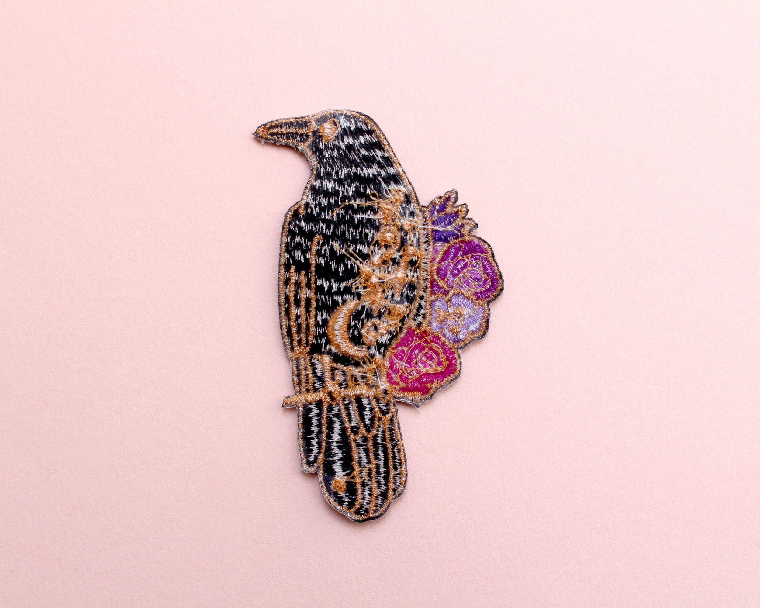 Crow Patch Iron on Patch Embroidered Patch Back Patch Bird - Etsy Australia