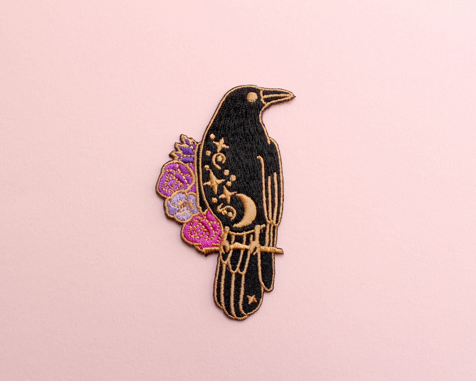 Crow Patch Iron on Patch Embroidered Patch Back Patch Bird - Etsy