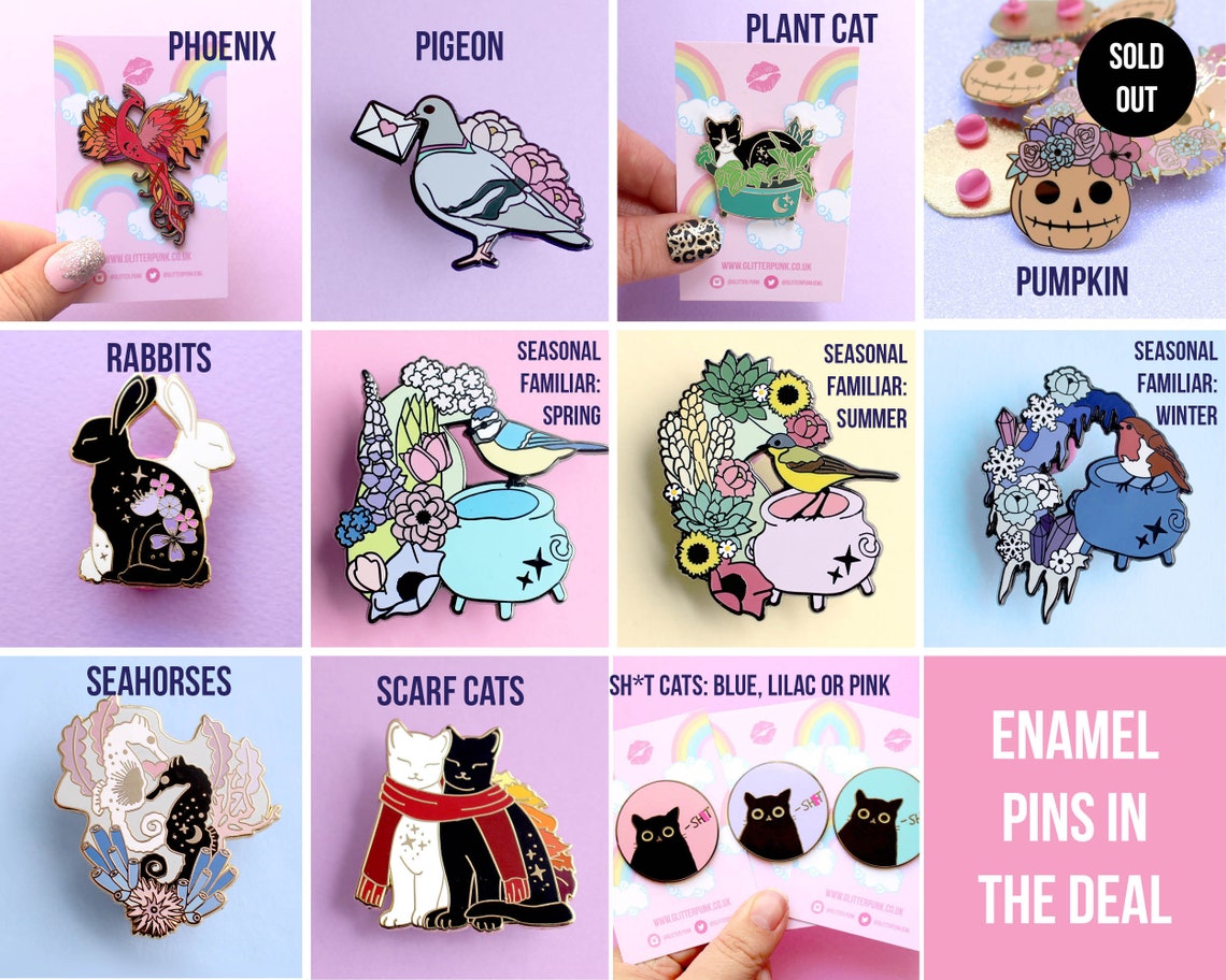 Any 5 Pins Cute Enamel Pin Set Pin Set Pin Gift Pin - Etsy