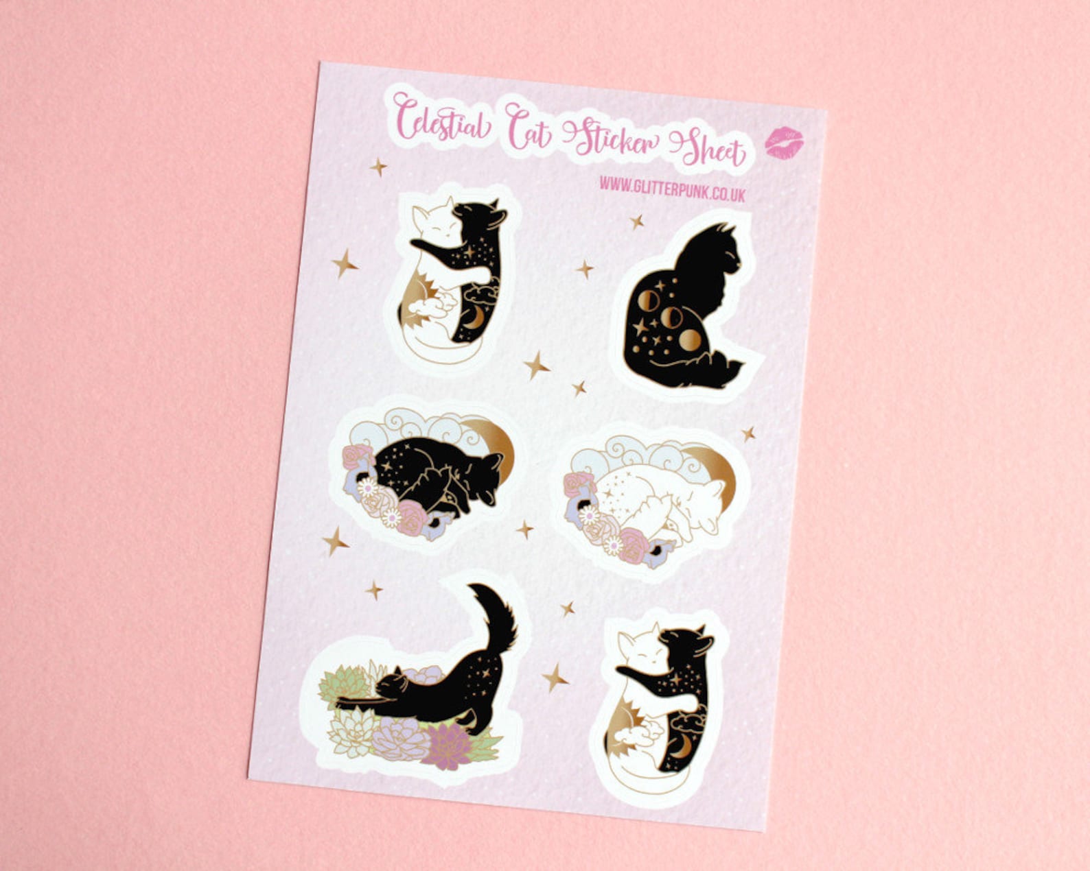 Cat Sticker Set Cat Lover Gift Stickers for Journals Wedding ...