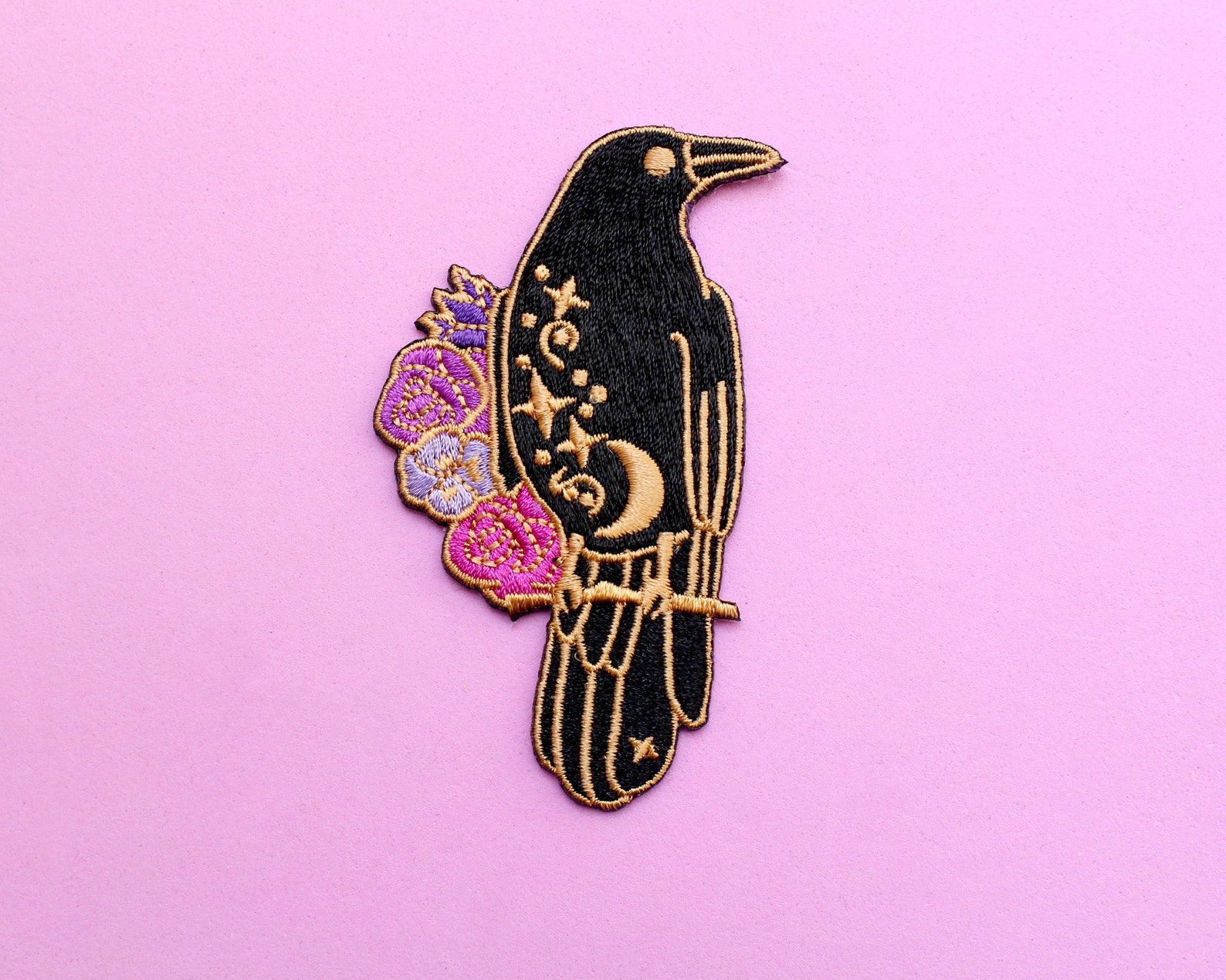 Crow Patch Iron on Patch Embroidered Patch Back Patch Bird | Etsy