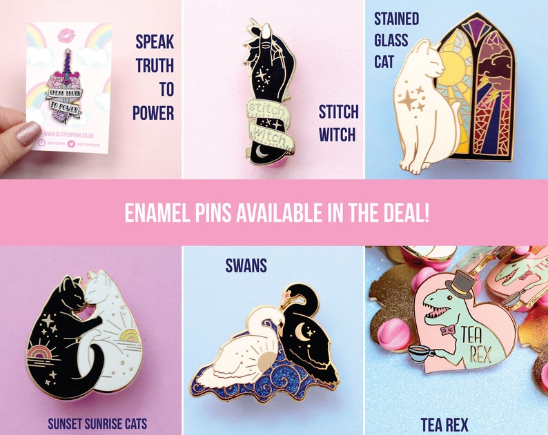 Any 3 Pins Cute Enamel Pin Set Pin Set Pin T Pin Etsy