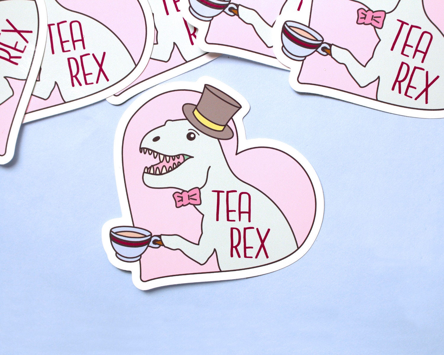 Tea Rex Sticker T-rex Tyrannosaurus Rex Tea Lover Sticker Tea Lover ...
