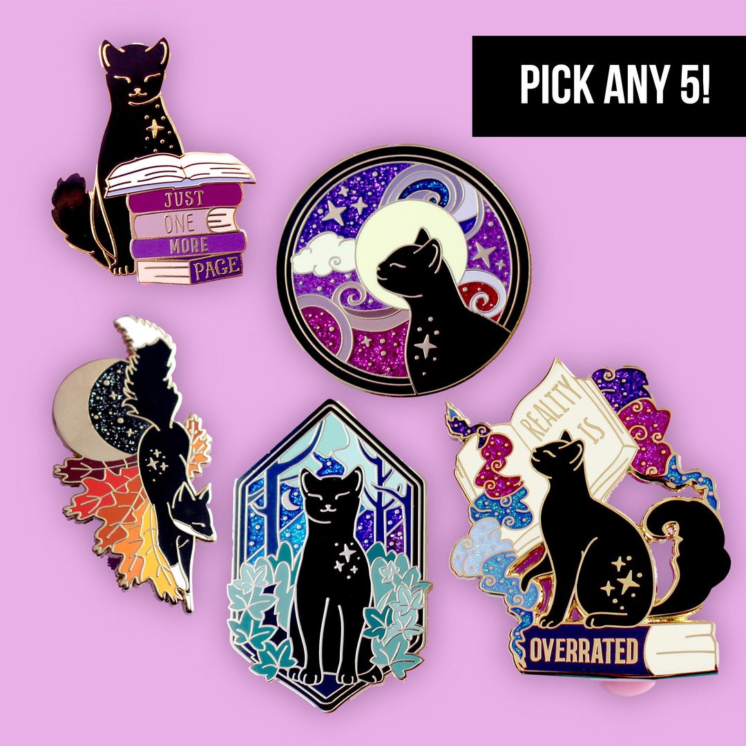 Pick Any 5 Pins - Cute Enamel Pin Set Pin Set Pin Gift Pin Collection ...