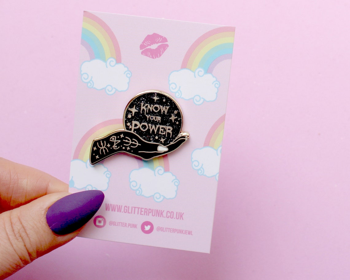 Know Your Power Enamel Pin Feminist Pin Feminist Enamel Girl - Etsy Australia