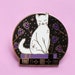 Book Loving Cat Enamel Pin Enamel Pin Cat Lover Gift Book Lover White ...