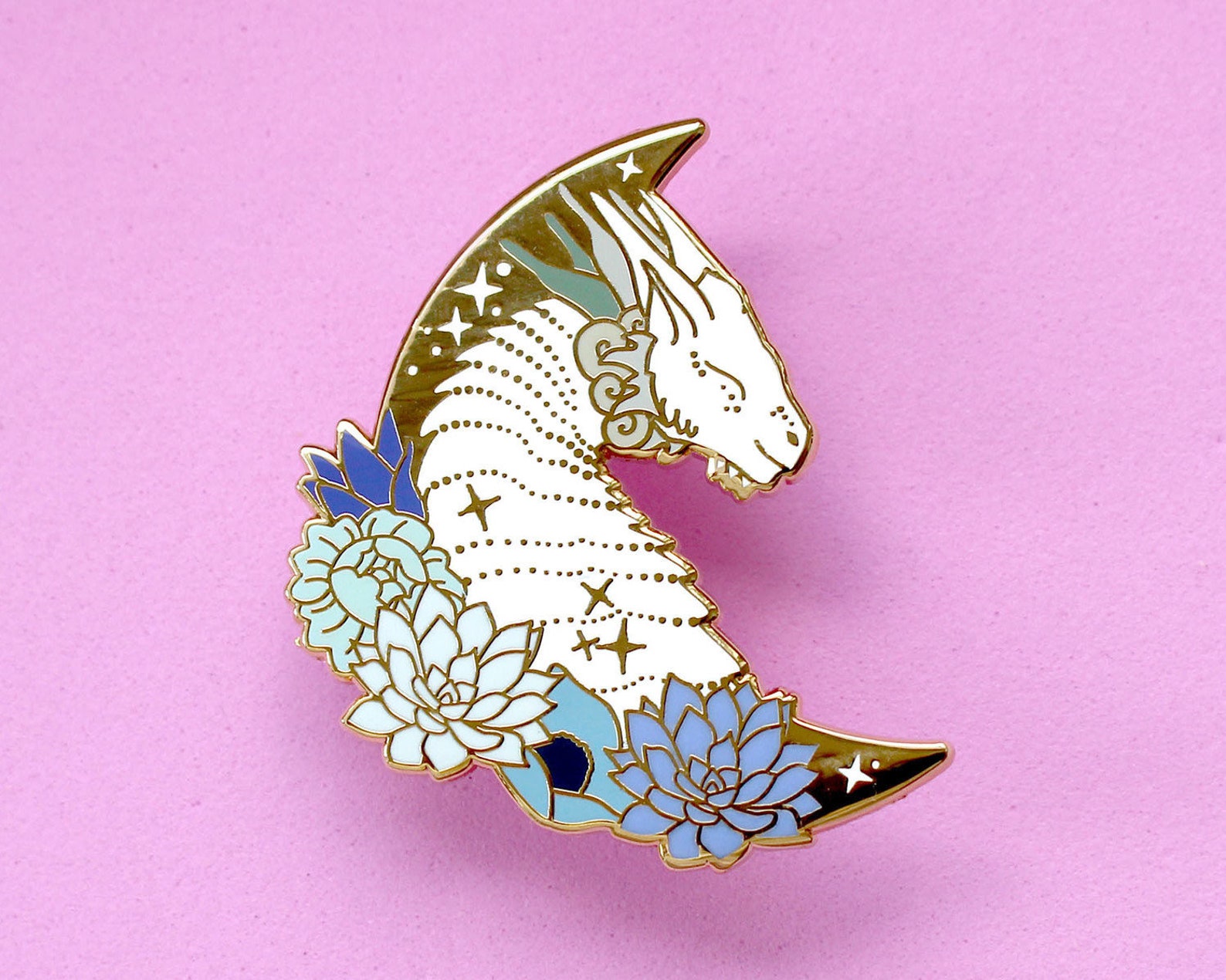 Dragon Enamel Pin Dragons Mythical Pin Constellation Faerie - Etsy