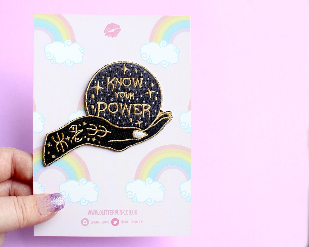 Know Your Power Iron on Patch Feminist Patch Girl Power Feminist Witch ...